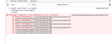 Javascript Google Maps Autocomplete This SetValues Is Not A Function Stack Overflow