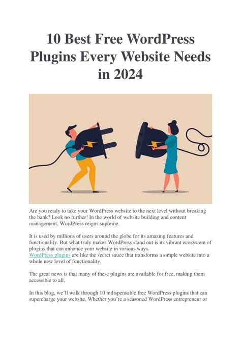 PPT 10 Best Free WordPress Plugins Every Website Needs In 2024