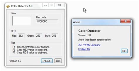 Color Detector Software Source Code By Meth0d Codester