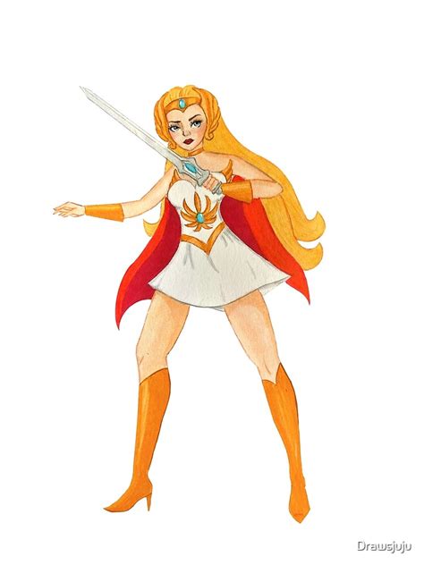 She Ra 80s Art Print By Drawsjuju Redbubble