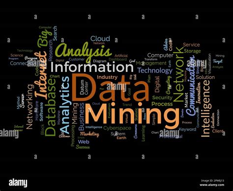 Word Cloud Background Concept For Data Mining Internet Technology