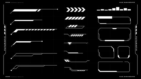 Premium Vector Hud Futuristic User Interface Set Scifi Hud Dashboard