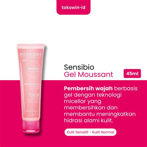 Jual Facial Wash Bioderma Sensibio Gel Moussant Ukuran 45 Ml