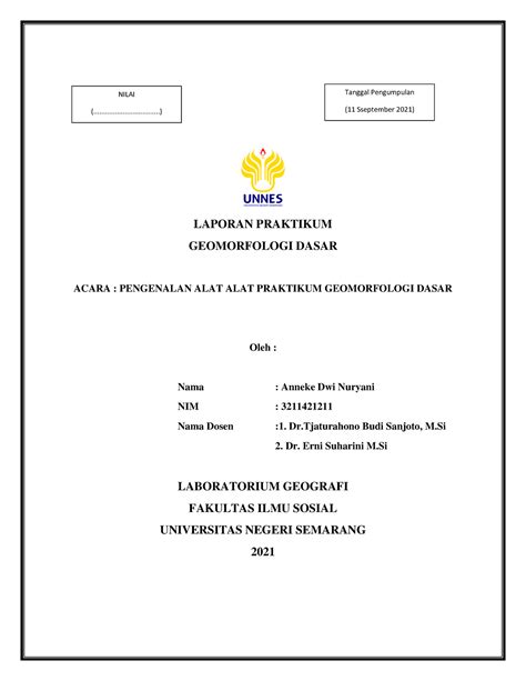 Tugas Geomorfologi 2 Anneke Dwi Nuryani Nilai