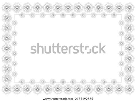 Certificate Pattern Gray Printable Frame Stock Vector Royalty Free