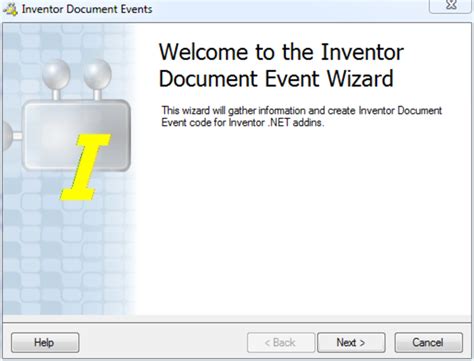 Inventor Net Document Event Handler Wizard Inventornetaddinwizard