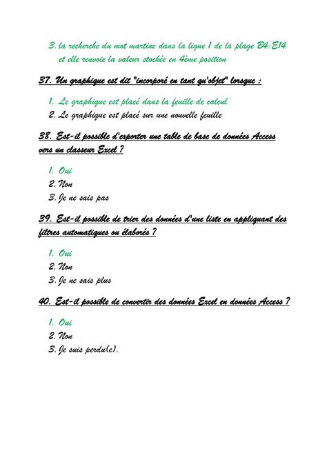 Qcm En Informatique Avec Correction