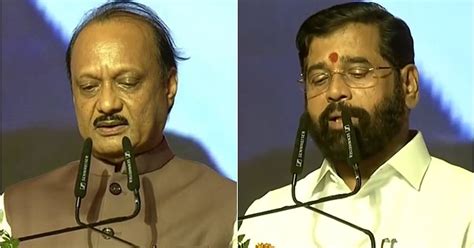 துணை முதல்வர்களாக அஜீத் பவார் ஏக்நாத் ஷிண்டே பொறுப்பேற்பு