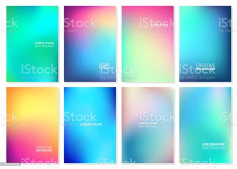 추상 흐림의 집합은 다채로운 배경을 Defocused 브로셔 전단지 잡지 명함 브랜딩 배너 헤더 책 표지 노트북 배경 벡터를 위한 추상설계 템플릿 그라데이션에 대한 스톡