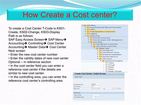 Sap Cost Center Pptx