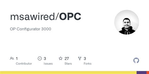 GitHub Msawired OPC OP Configurator