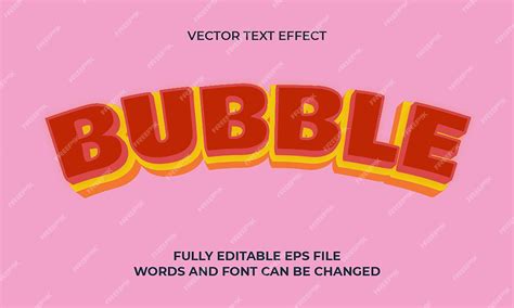 Premium Vector Editable 3d Text Effect Style Vector