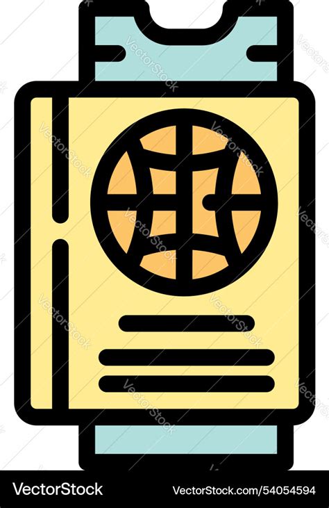 International Foreign Passport With Boarding Pass Vector Image