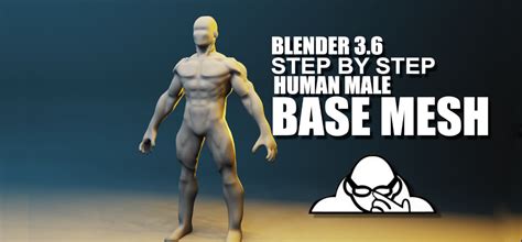 human male base mesh tutorial how to step by step blender 3 6