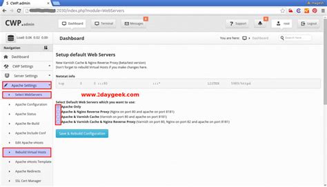 Install CentOS Web Panel Web Hosting Control Panel On CentOS DayGeek
