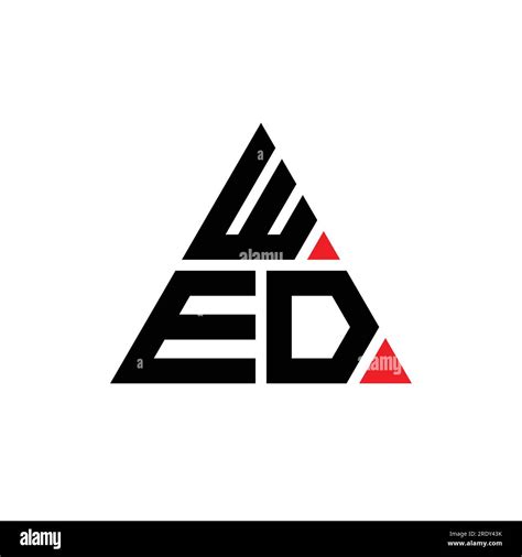 Wed Triangle Letter Logo Design With Triangle Shape Wed Triangle Logo