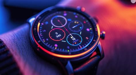 Smartwatch With Colorful Display Premium Ai Generated Image