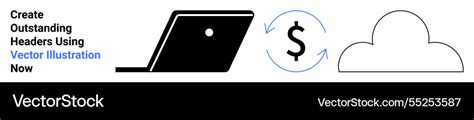 Digital Finance Workflow With Laptop Currency Vector Image