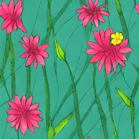 Flower Illustration Pattern · Creative Fabrica