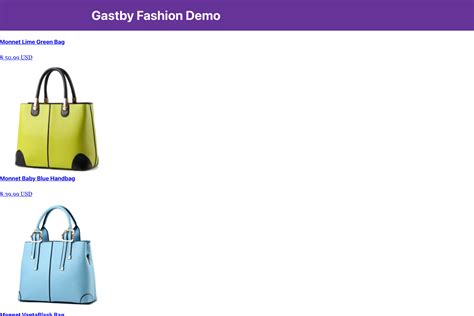 Gatsby Ecommerce Demo