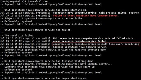 在openstack上部署compute节点上时，开启服务openstack Nova Rvice无法启动的解决方法