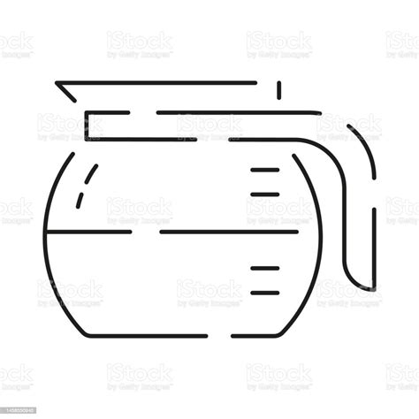 커피 라인 아이콘의 컵입니다 벡터 일러스트 레이 션 블랙 커피와 사무실의 에너지 개념에 대한 스톡 벡터 아트 및 기타 이미지 개념 건축물 기계류 Istock