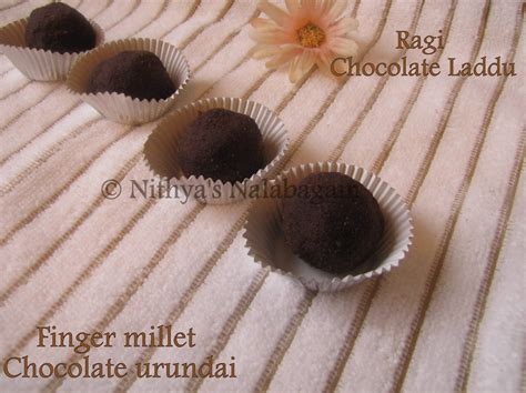 Ragi Chocolate Laddu Finger Millet Chocolate Urundai Nithyas Nalabagam