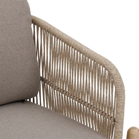 Garden Sofa Deona Taupe And Acacia Hespéride A Real Cocoon Of Softness