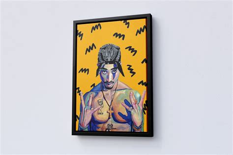 Tupac Shakur Canvas Wall Art 2pac Canvas Single Panel Wall Etsy