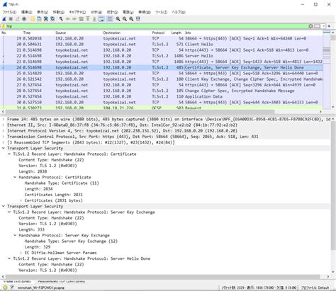 WiresharkでハンドシェイクHandshakeを確認TLS1 2 Japanese PKI Blog