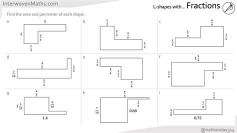 Iw L Shapes With Fractions Interwoven Maths