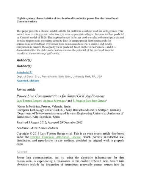 Doc Powerline Communication