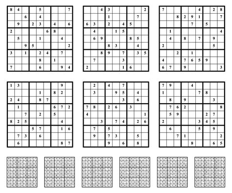 Sudoku Game Set With Answers Medium Difficulty 30765528 Vector Art At