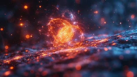 Premium Photo Futuristic Ai Technology In Particle Physics Generative Ai