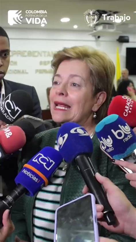 Mintrabajo On Twitter La Ministra Del Trabajo Gloriaramirezri