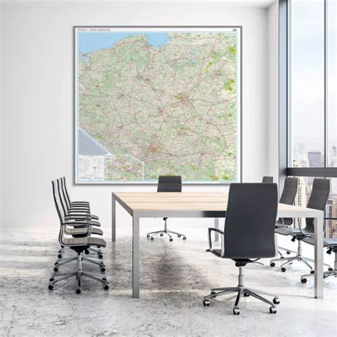 POLSKA MAPA DROGOWA MAGNETYCZNA ARTGLOB