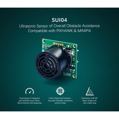 Radiolink Sui04 Drone Sensor Ultrasonic Sonar Module Autonomous Obstacle Avoidance For Pixhawk