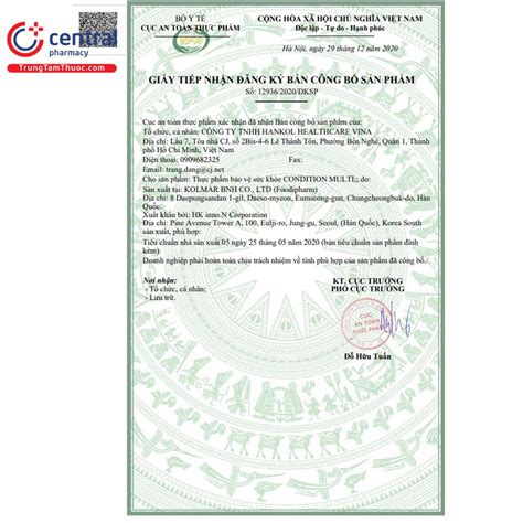 [chÍnh HÃng] Condition Multi Chứa Hồng Sâm Hàn Quốc 6 Năm Tuổi