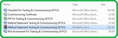 Download Method Statement For Testing And Commissioning Of Fan Coil Units Fcus