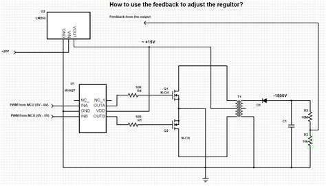 How To Use Negative Voltage Feedback To Make Output Voltage Constant Electrical Engineering
