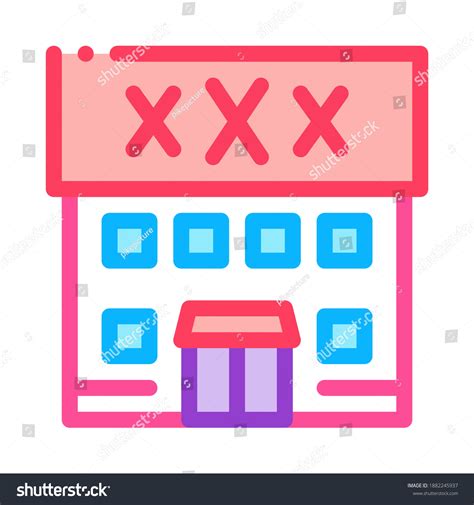 Sex Shop Building Icon Vector Outline Stock Vector Royalty Free Shutterstock