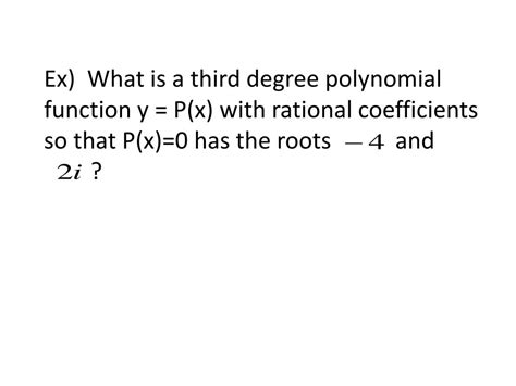 PPT Theorems About Roots Of Polynomial Equations PowerPoint