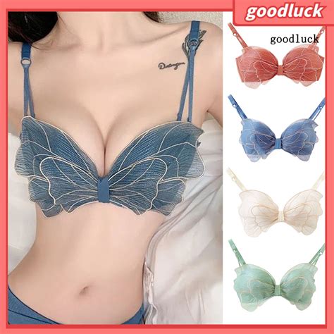 Gd Sexy Pads Wire Free Push Up Bra Removal Shoulder Straps Lady Bra