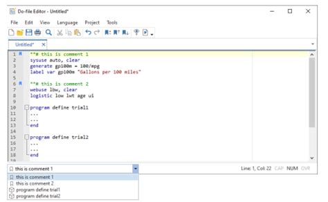 Using The Do File Editorautomating Stata HKT Consultant