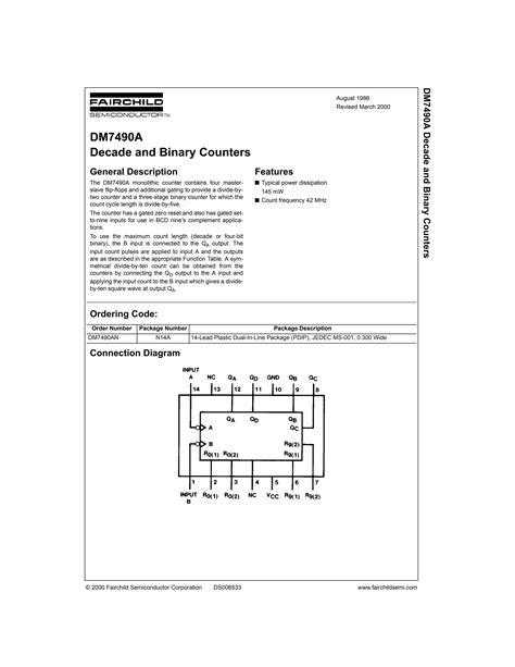 Datasheet 74ls90 Pdf