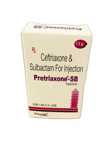 Ceftriaxone Sulbactam 1 5 Gm Injection At ₹ 40 Vial Ceftriaxone And