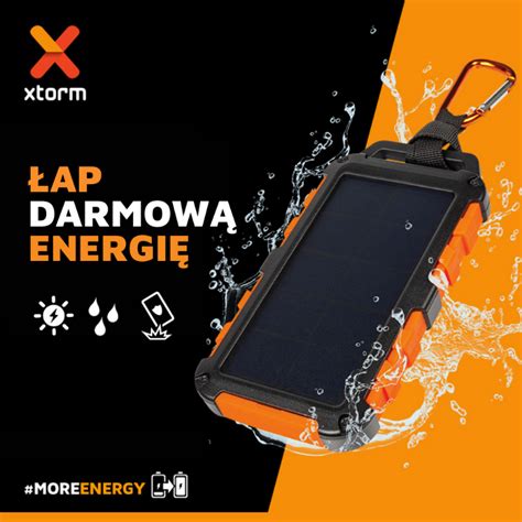 XTORM Powerbank Solarny 10000 MAh 20W