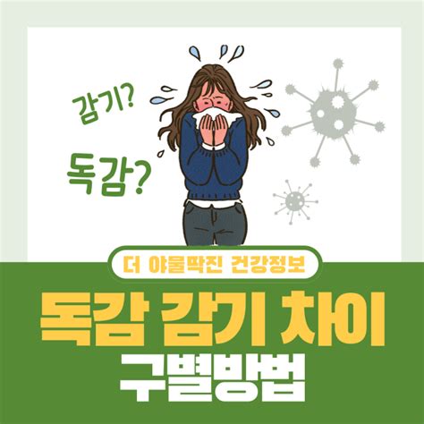 독감 감기 차이 구별법 네이버 블로그