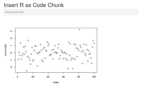 How To Write R Script Into Rmd As Functioning Code Chunk Publishing