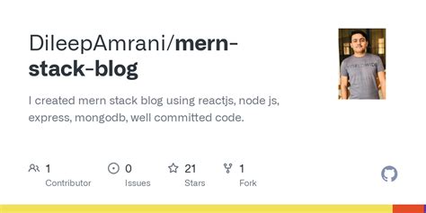 Github Dileepamrani Mern Stack Blog I Created Mern Stack Blog Using